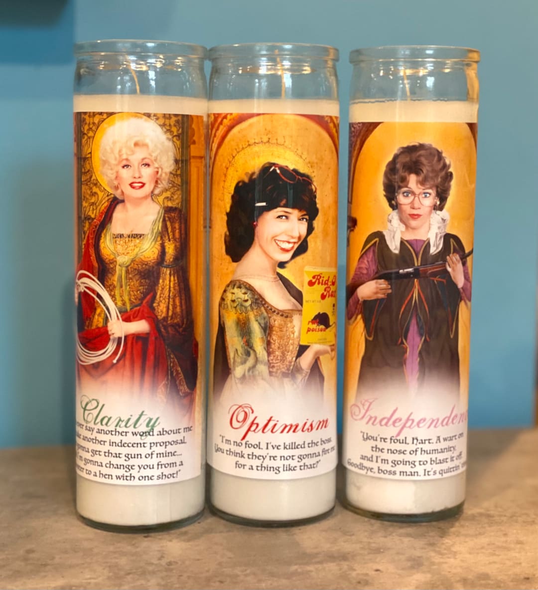 9 to 5 Prayer Candle - Set of 3 - Etsy