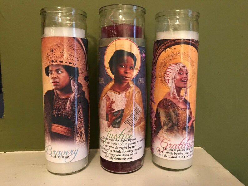 The Color Purple Prayer Candle Set of 3 | Etsy