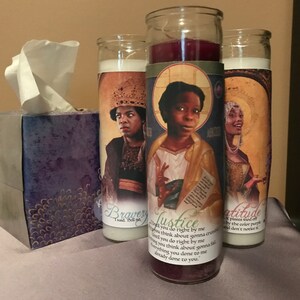 The Color Purple Prayer Candle Set of 3 | Etsy