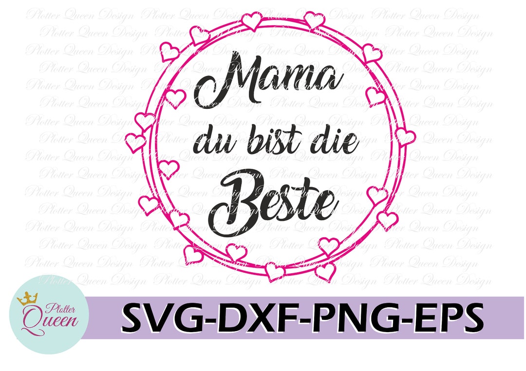Plotterdatei Mama du bist die Beste SVG / Dxf Pdf - Etsy 日本