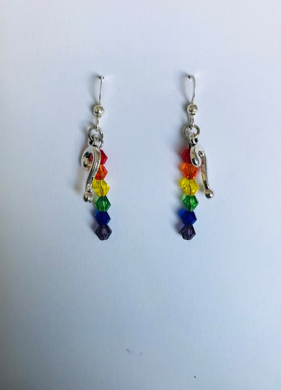 Pride Question Mark Earrings - Etsy