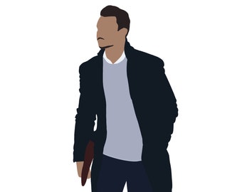 Digital Download Man Vektor PNG AI Person Illustration | Etsy