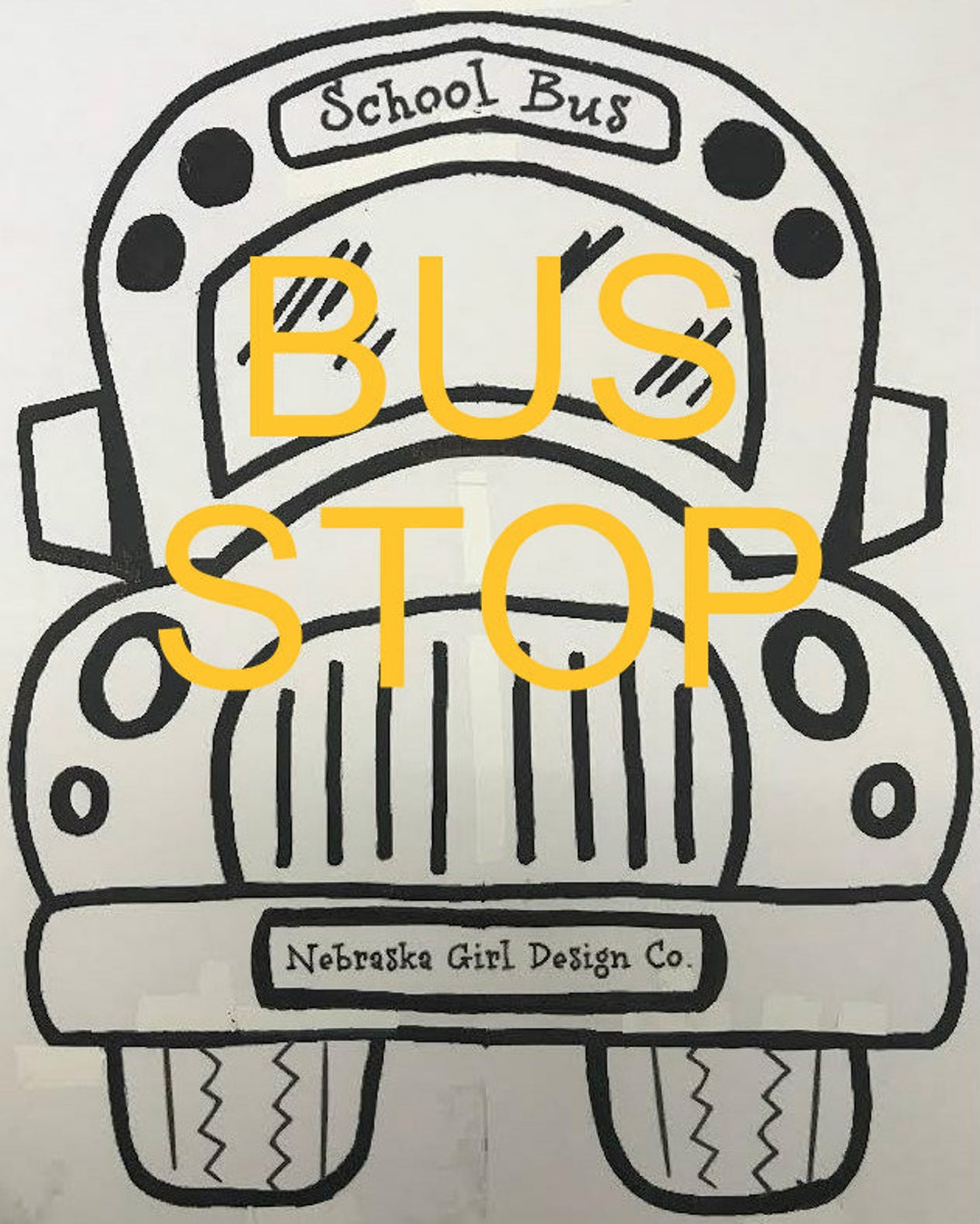 BUS PATTERN: Bus Stop - Etsy