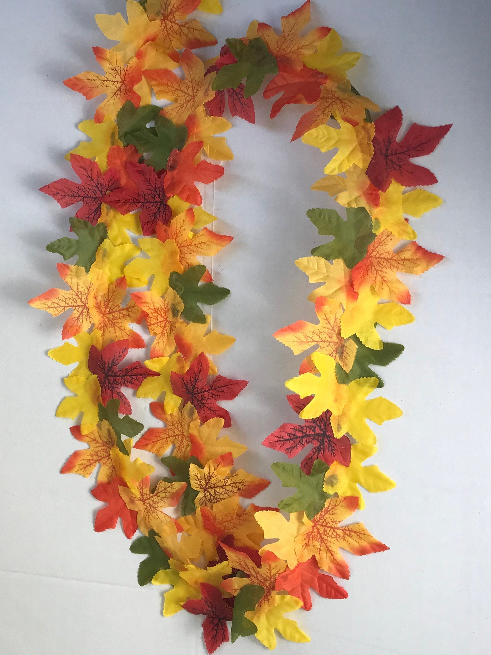 CHRISTMAS TREE Fall Leaves Garland 6 Feet Long Decoration | Etsy