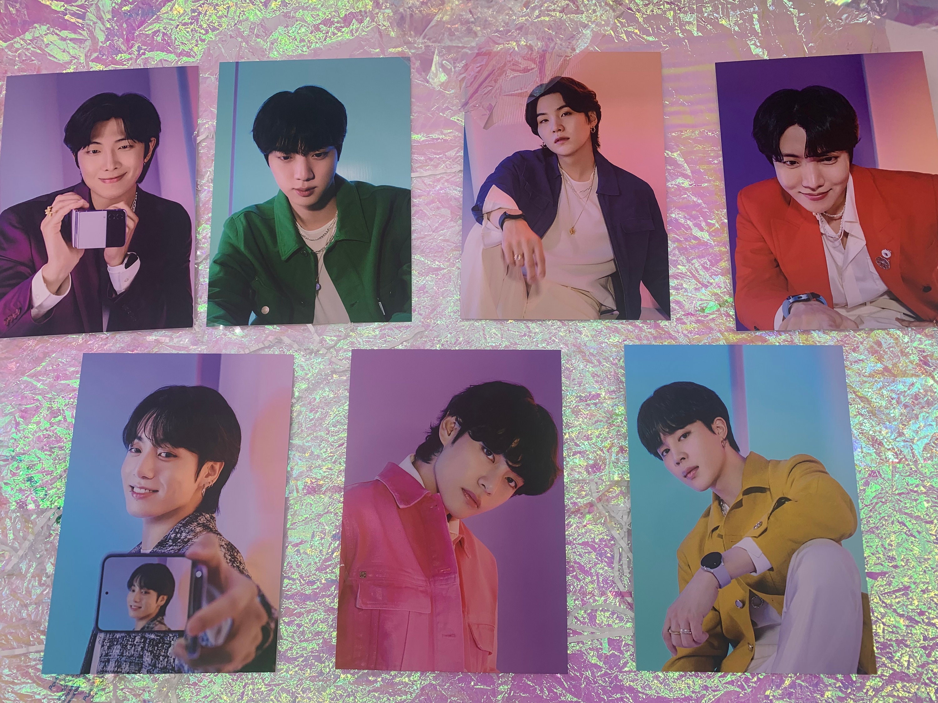 Official Samsung Unpacked X BTS Pop-up photocard, Postcard, & Tote Bag ...