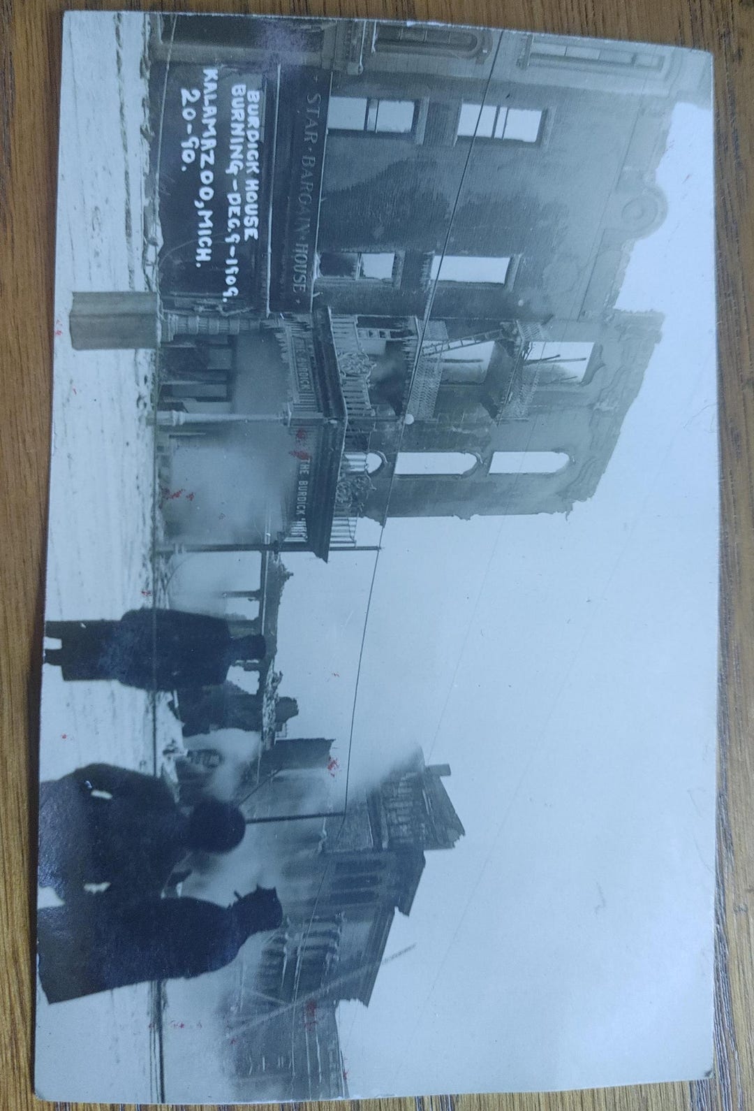 Vintage Ephemera 1910 Burdick House Burning Fire Kalamazoo Michigan MI ...