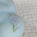 Fenton Blue Satin Glass Elephant Hand Painted Glitter Flower Signed ...