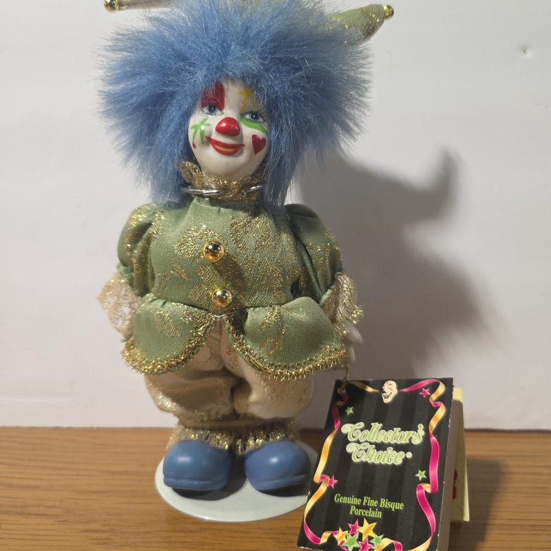 Mini Clown Doll Porcelain - Etsy