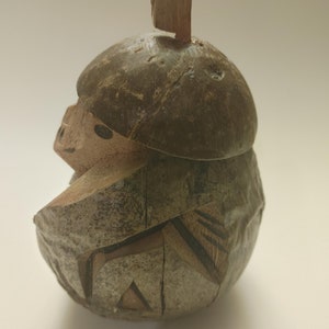 Vintage Hand Carved Coconut Monkey Hawaii Souvenir Made in Philippines ...