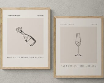 Champagne Problems Print - Etsy
