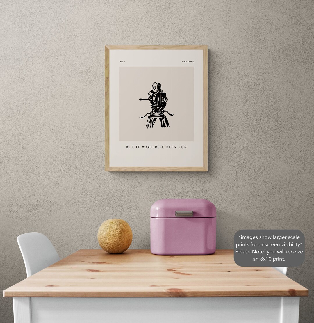 PHYSICAL PRINT: Taylor Swift the 1 Lyrics Line Art Taylor - Etsy