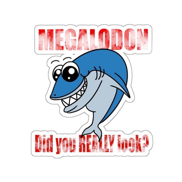 Megalodon Sticker - Etsy