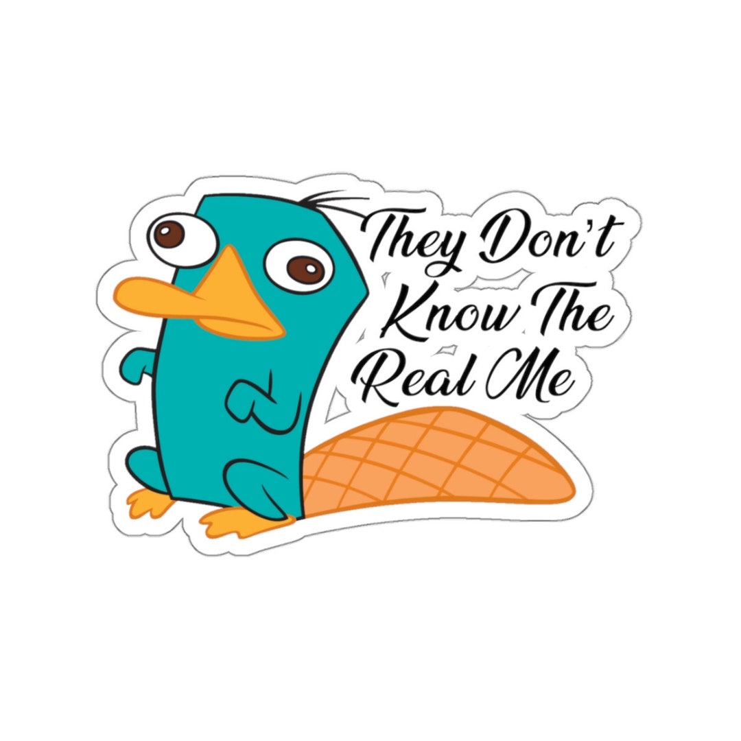 Secret Agent Perry Cartoon Sticker: Join the Mission of Mischief! - Etsy