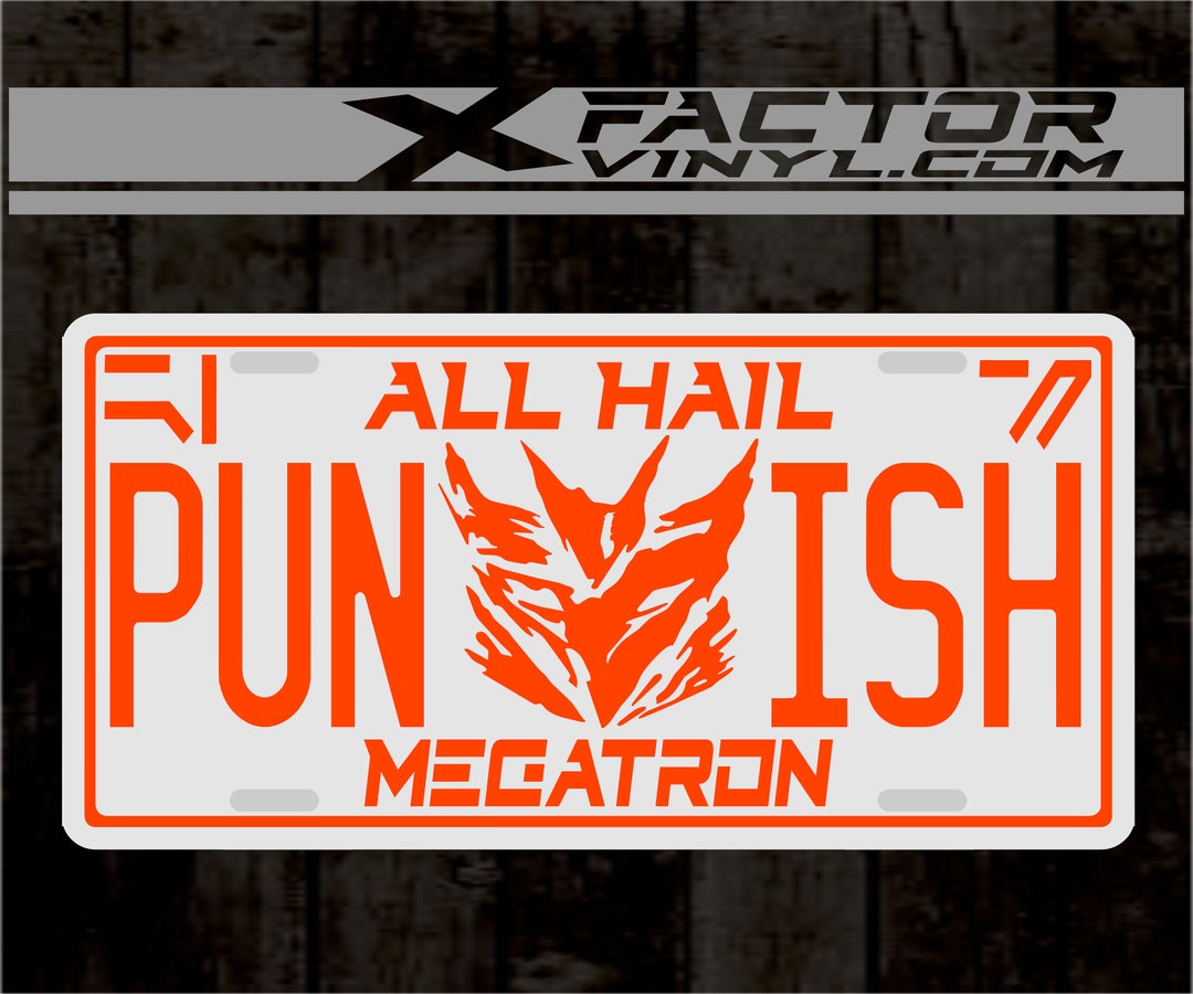 Transformers Decepticons Megatron Prime Metal License Plate. - Etsy ...