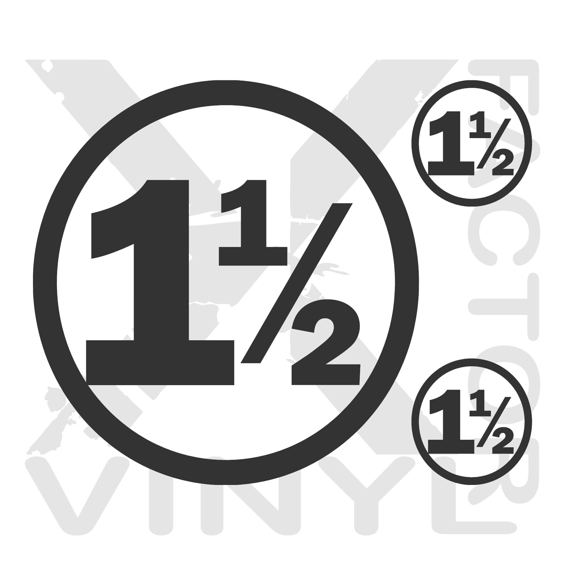 Custom Car Number Dicut Vinyl Decals 8 Inch diameter with 2 X | Etsy