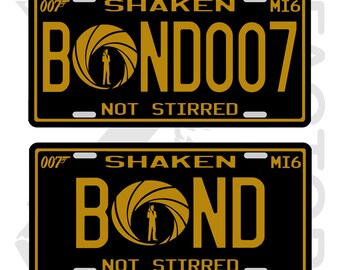 007 License Plate - Etsy