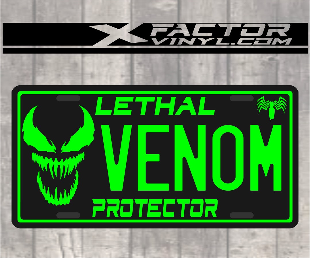 Venom Lethal Protector Carnage Metal License Plate. FREE - Etsy Canada