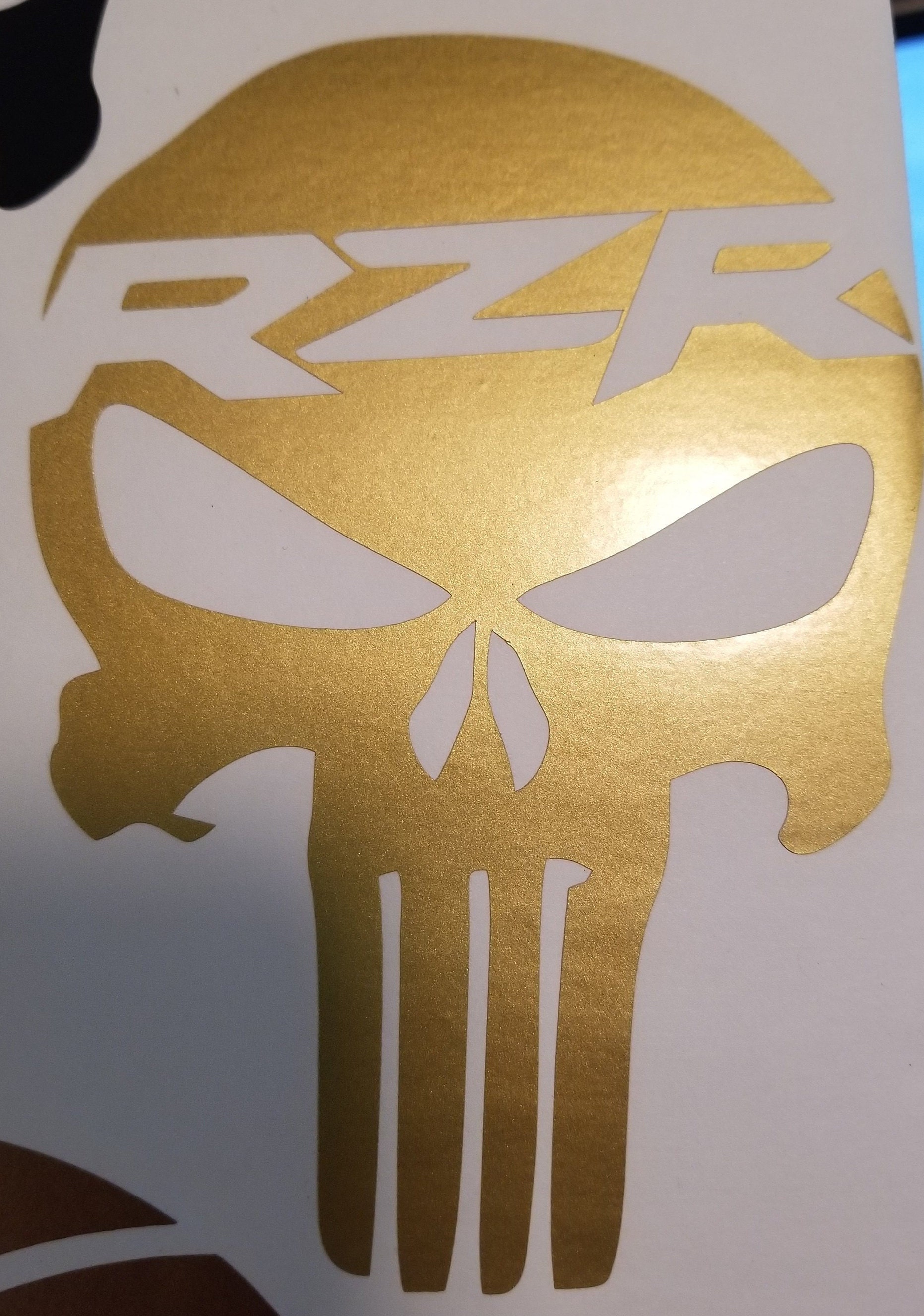Polaris RZR Punisher Skull Dicut Vinyl Decal 3 SIZES 14 COLORS - Etsy ...