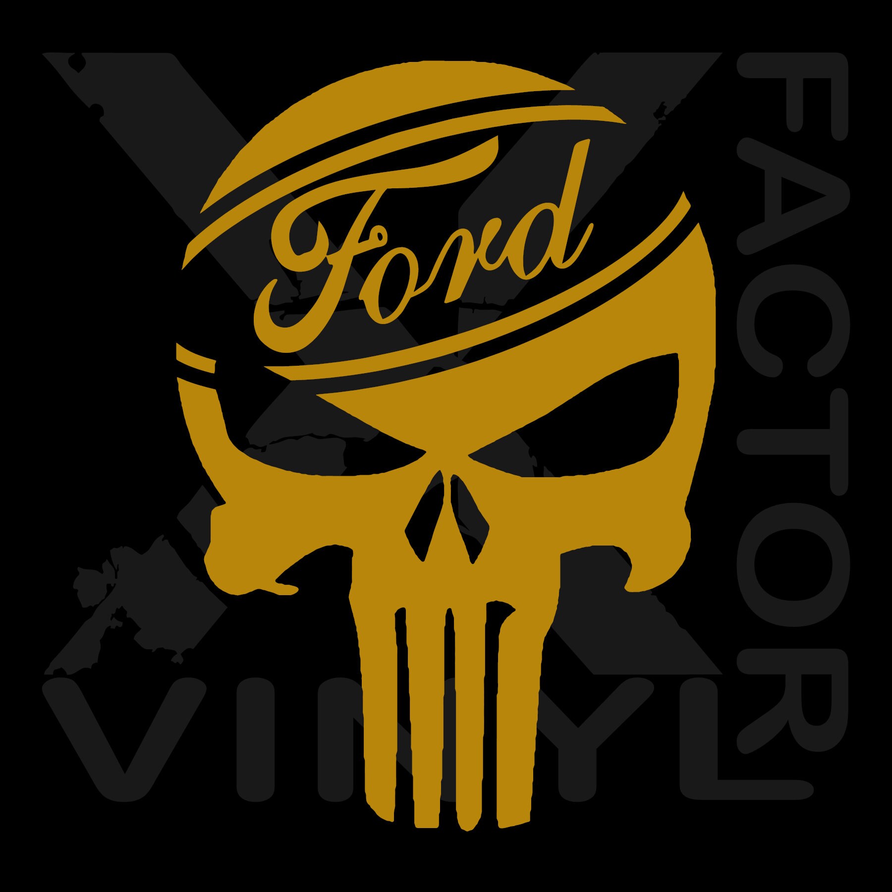 Custom F150 Emblems Skull