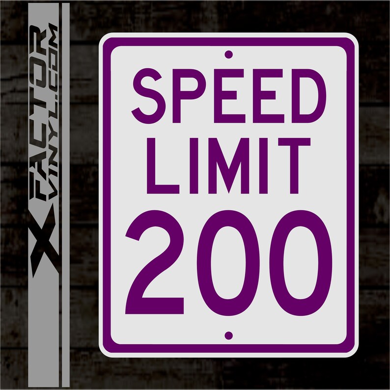 Customizable Speed Limt Sign You Choose the Speed Plus 16 - Etsy