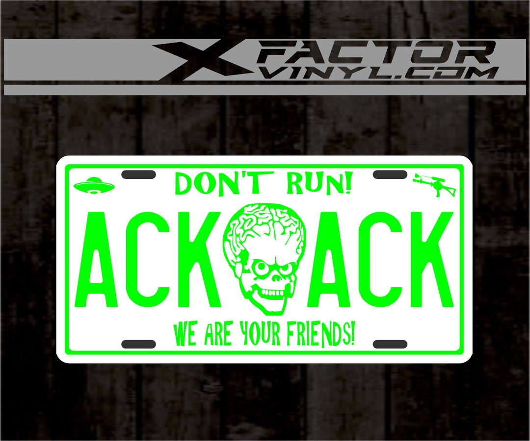 Custmizable Attack Martian Alien Mars Alien Ack Ack Metal - Etsy