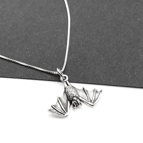 Bat Necklace - Etsy