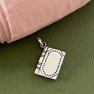 Silver Book Necklace. 3D Book Pendant, Teachers Gift, Graduation Gift ...