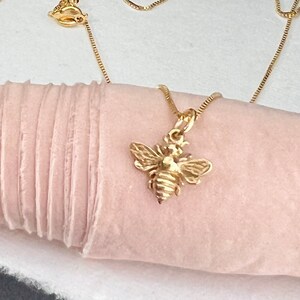 Dainty Bee Necklace - Tiny Silver, Rose or Gold Bee Jewelry, Sparkling ...
