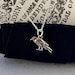 Sterling Silver Raven Necklace Tiny Raven, Messenger Bird, Raven ...