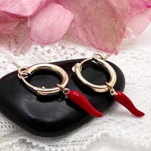 Tiny Gold Hot Chili Pepper Earrings - Silver Dainty Red Spicy Hot Chili ...