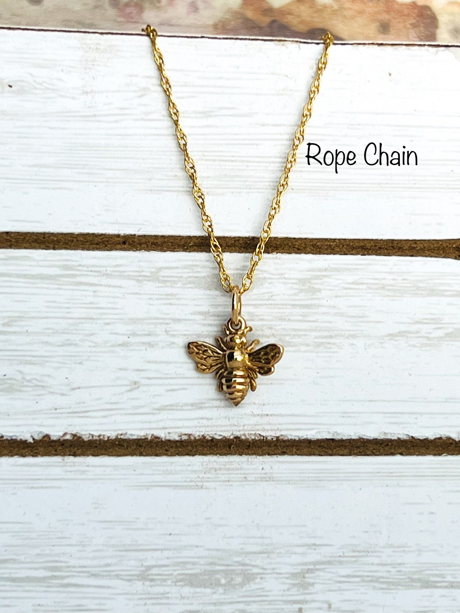 Dainty Bee Necklace Tiny Silver Rose or Gold Bee Jewelry - Etsy