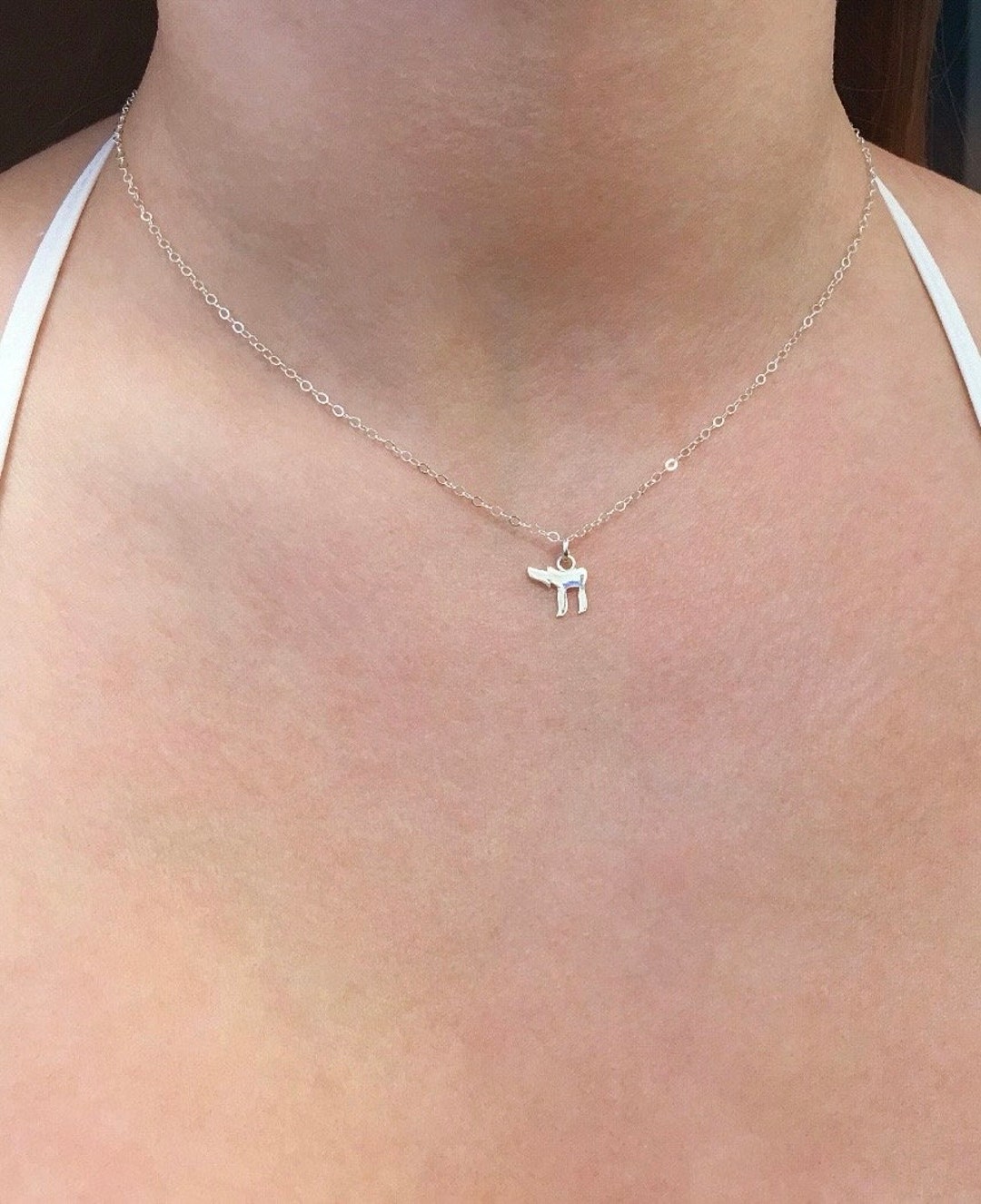 Chai Necklace - Tiny Chai, Religious Necklace, Trending Style, Layering ...