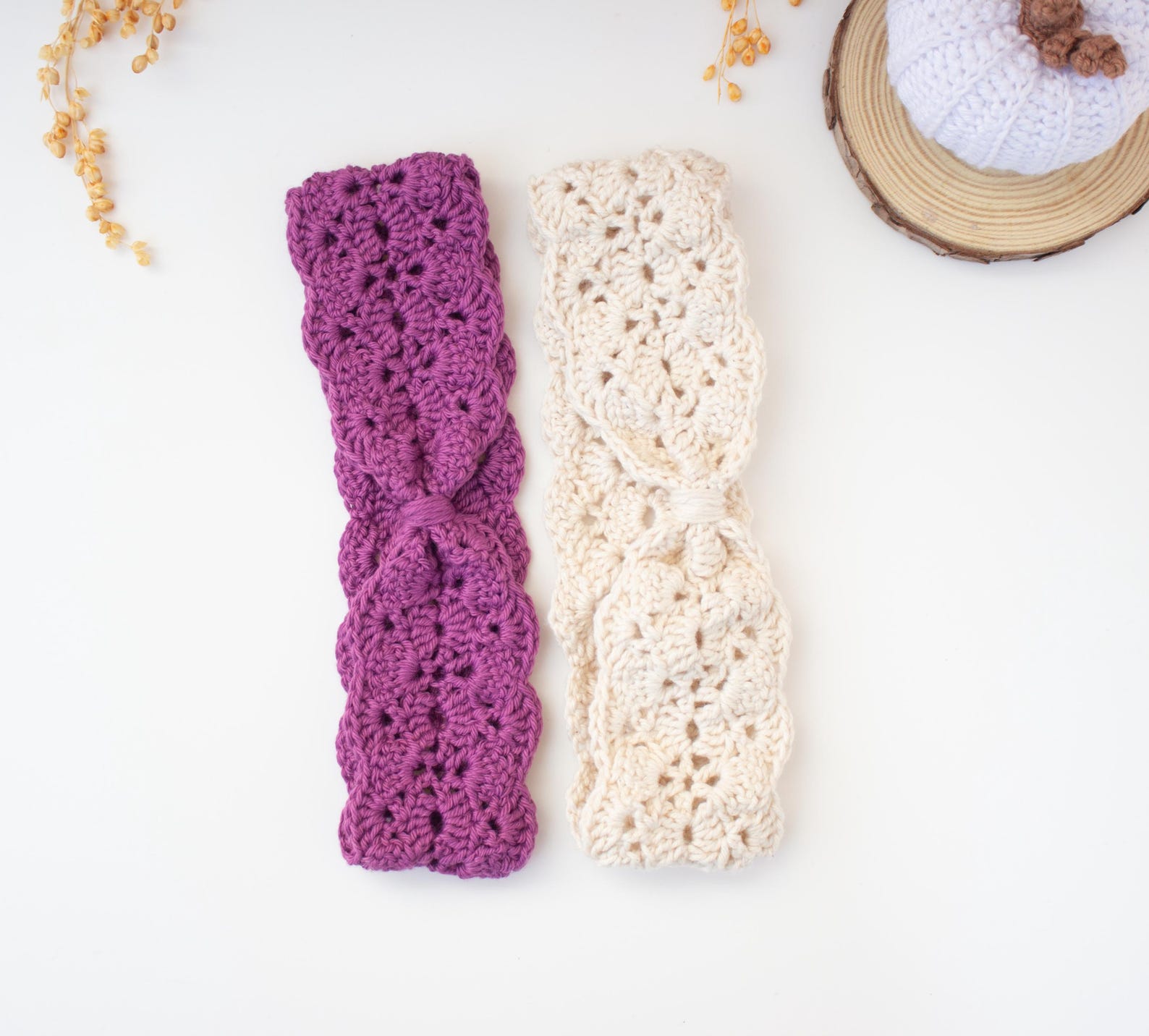 Crochet Pattern Headband/ Baby and Toddler/ Headband Summer Crochet ...
