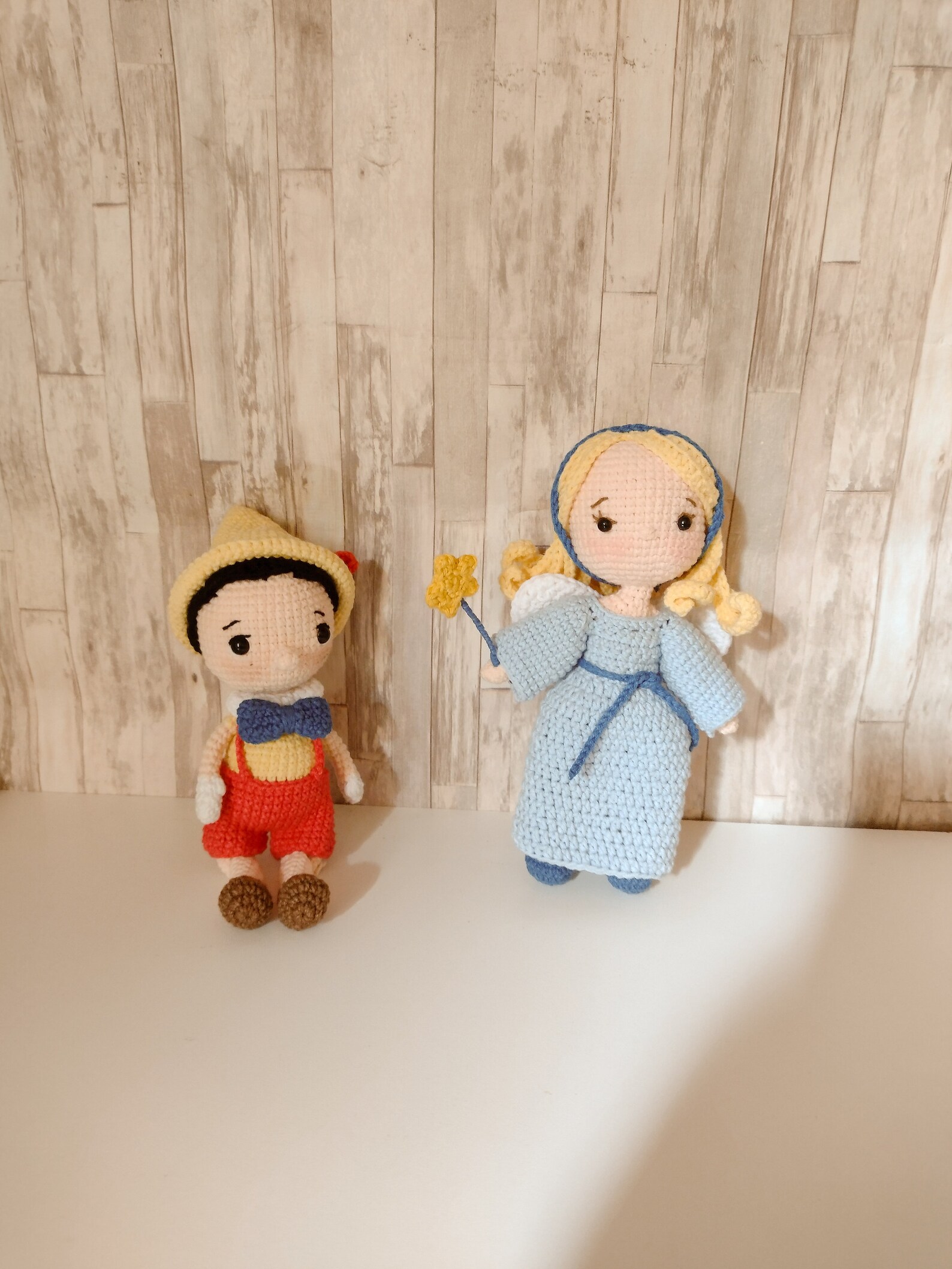 Crochet Pattern Pinocchio and Blue Frairy / Dolls Amigurumi / | Etsy