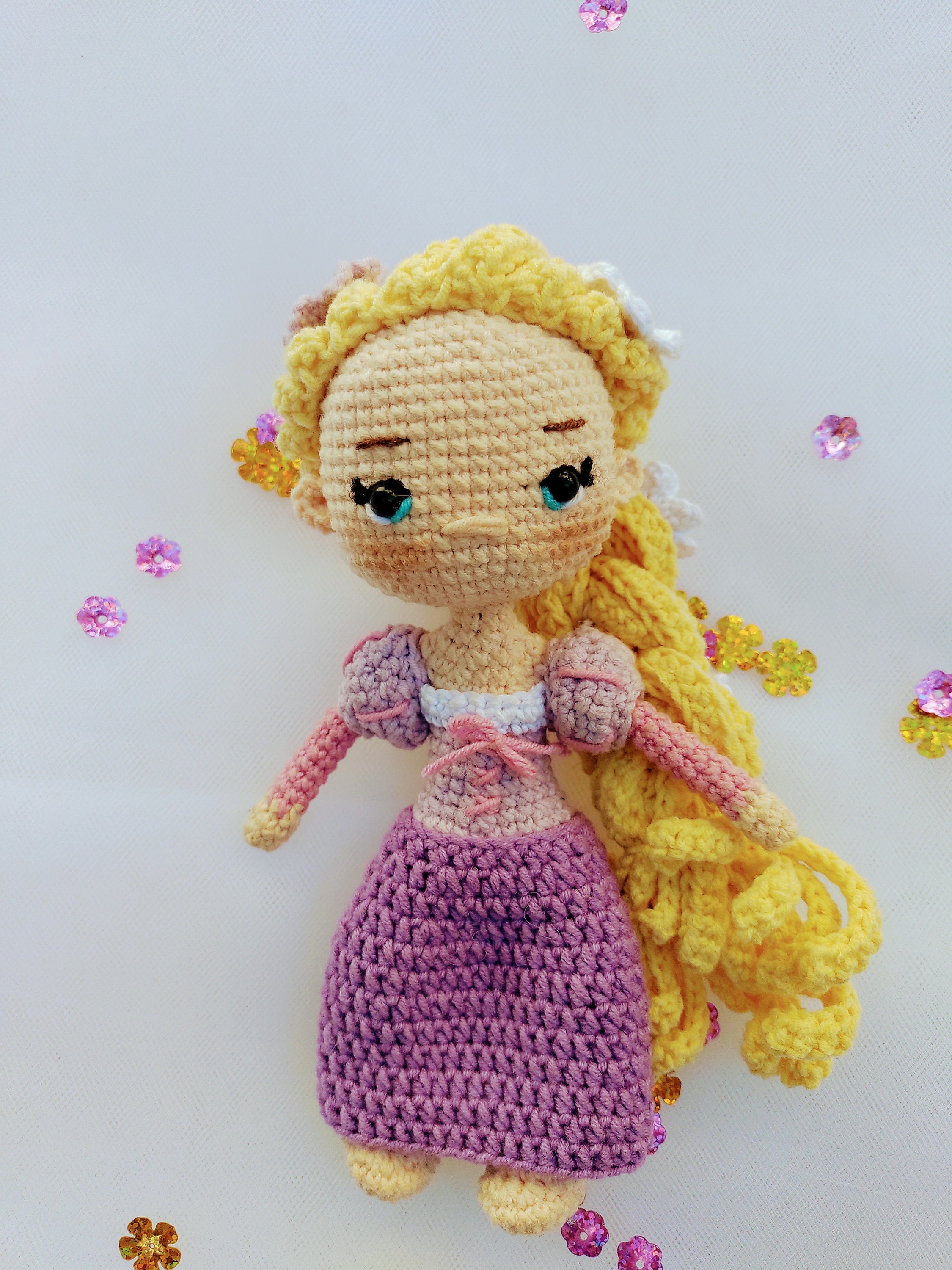 Crochet Pattern Rapunzel Patrón Crochet Princesa Rapunzel Etsy