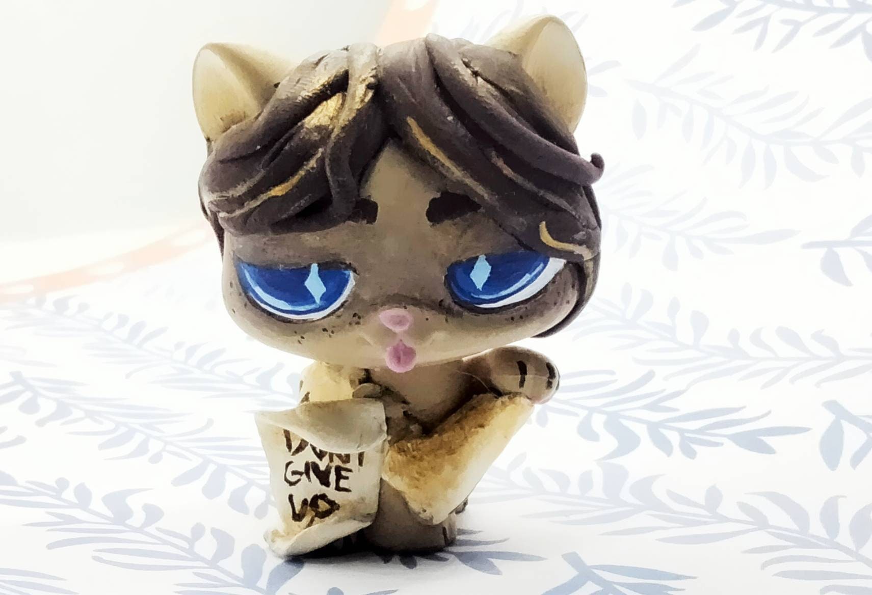 Littlest Pet Shop LPS OOAK Message Paw Up Cat Awareness | Etsy
