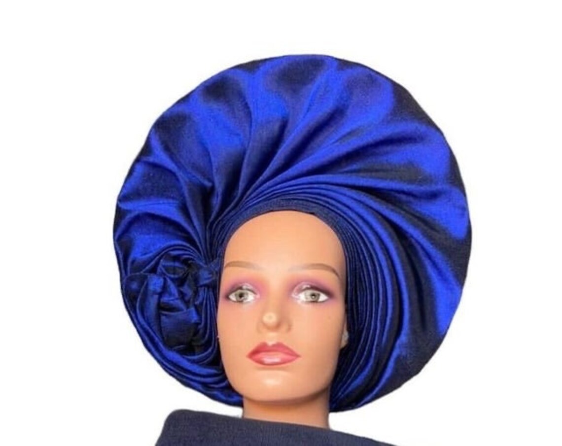 African Aso Oke Gele, Nigerian Auto Gele, Nigerian Bridal Auto Gele ...