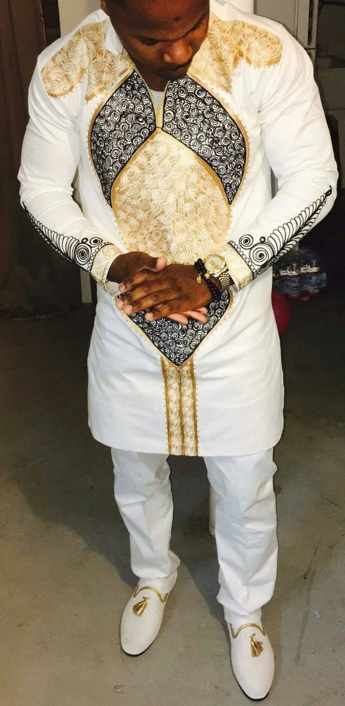 African Men's Clothing / African Fashion/ Wedding Suit/dashiki ...