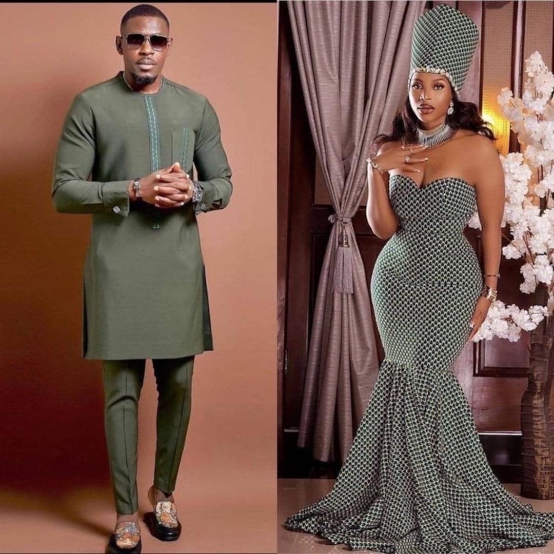 African Couples Outfit, African Couples Clothing, a Couples Attire. - Etsy