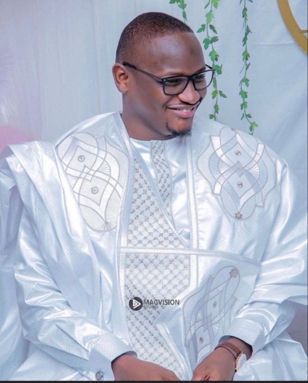 Grand Boubou, White Agbada Dress, 3pc African Agbada Dress, African Men ...