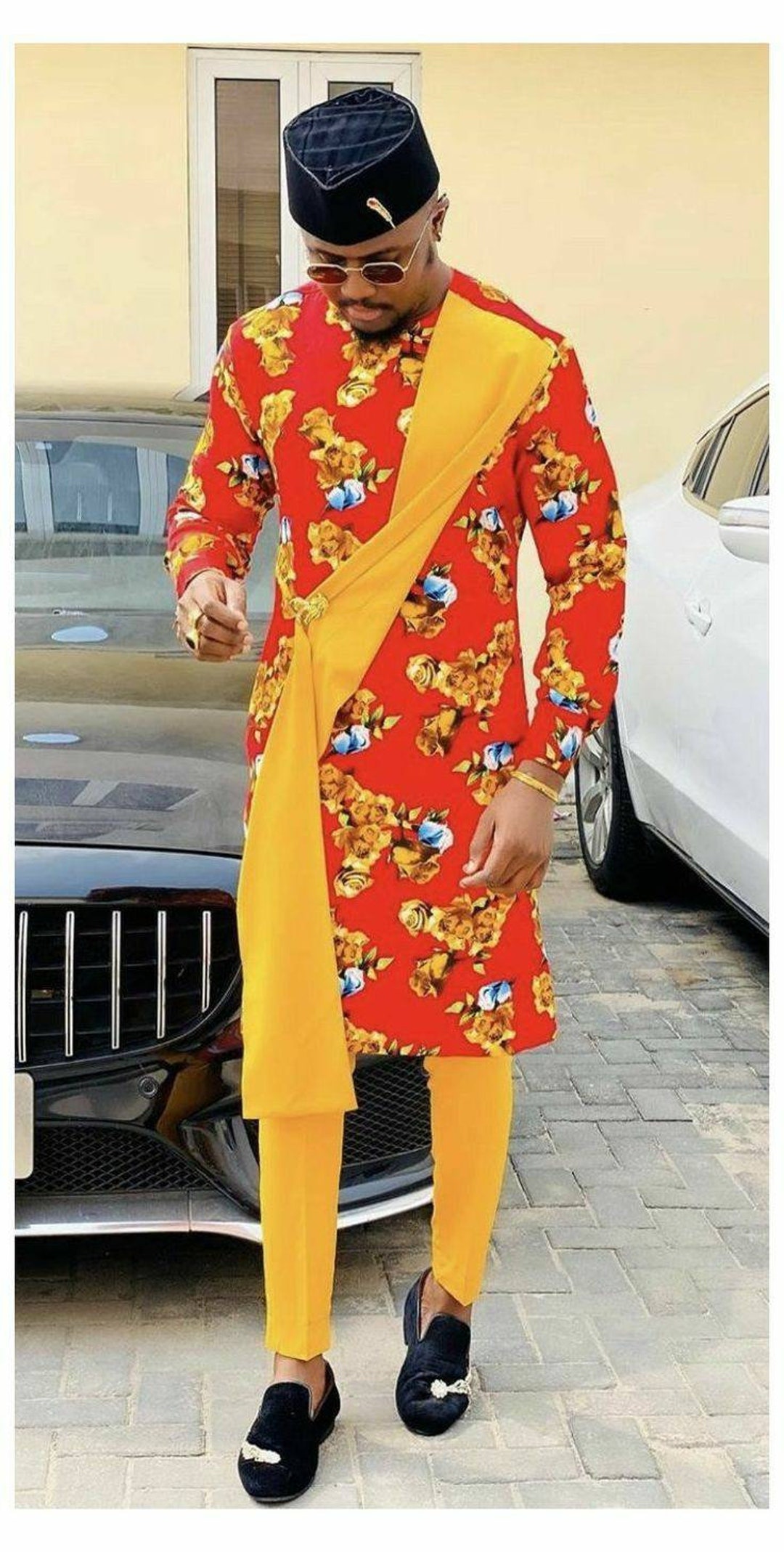 Tunde African Men's Suit// Men's Clothing, African Dashiki, African ...