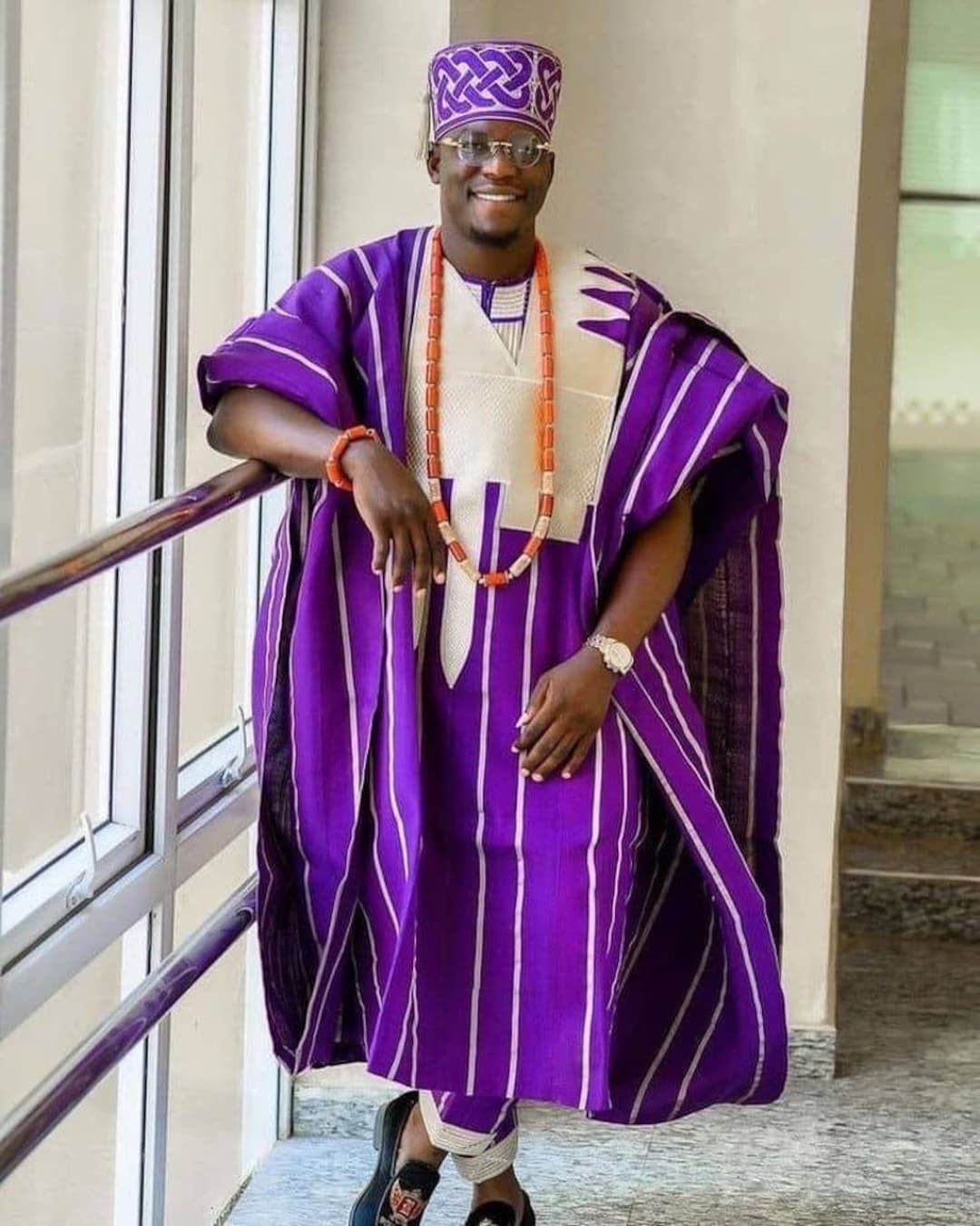 Aso Oke Men Agbada, 3 Pc African Men Clothing, African Wedding Suit ...