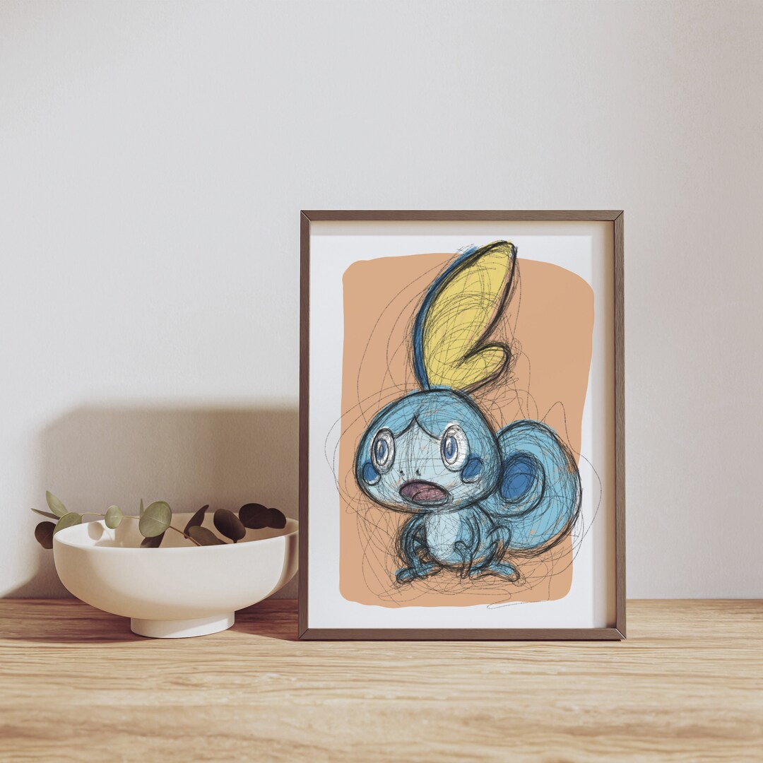 Sobble Gen 8 Pokemon Starter Instant Digital Download Printable Anime ...