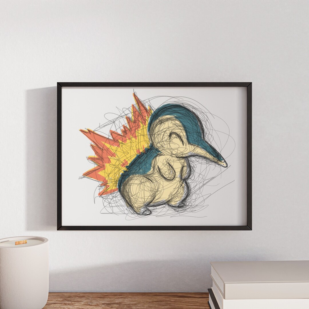 Cyndaquil Gen 2 Pokemon Starter Instant Digital Download Anime ...