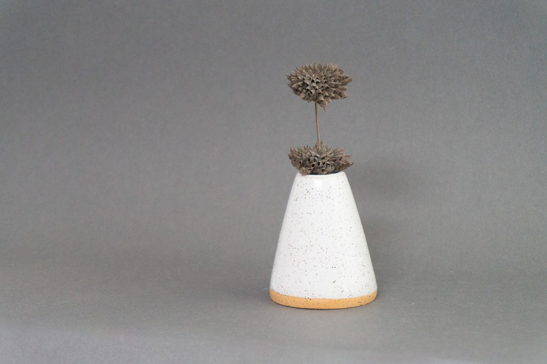 Mini Bud Vase Ceramic Conical Vase Handmade Stoneware Wheelthrown ...