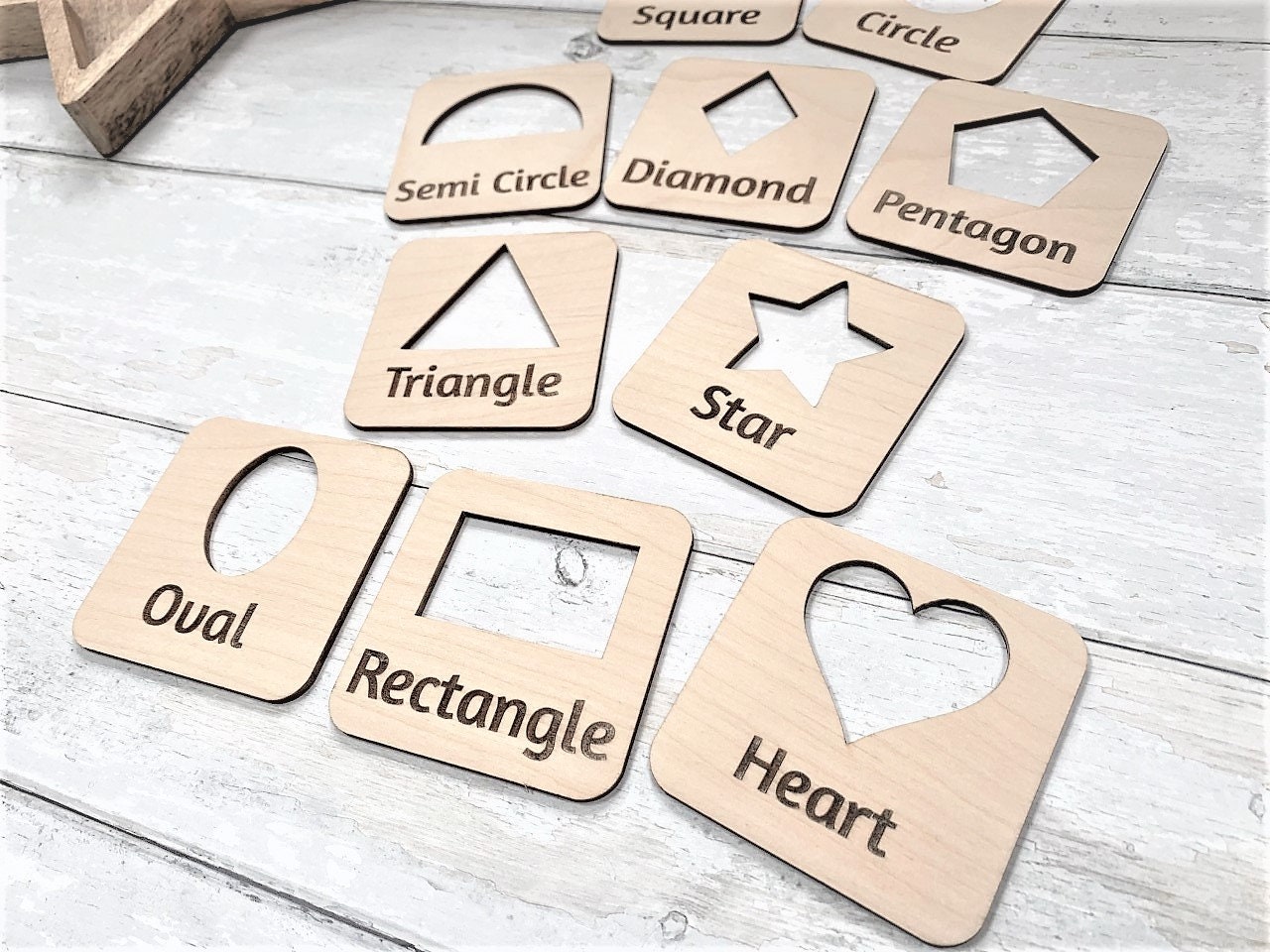 Children's Shapes Cards First Shapes Pre School - Etsy UK