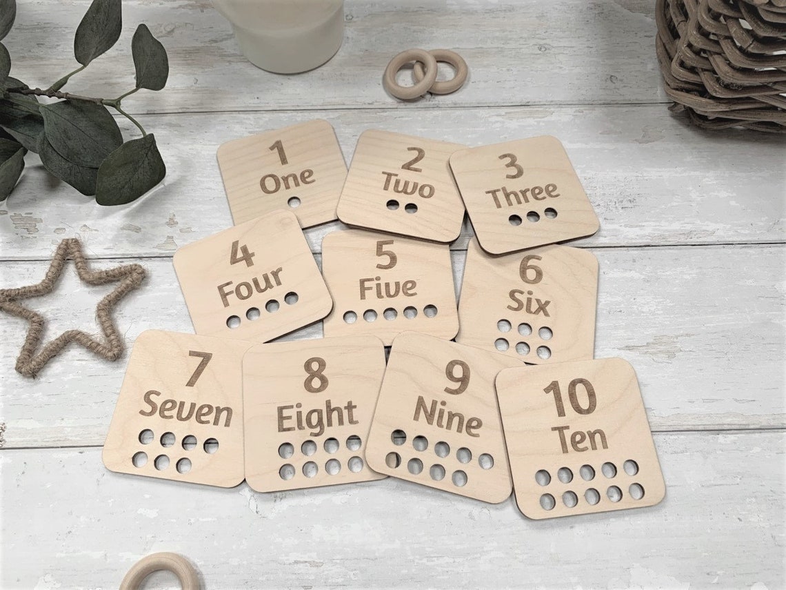 Children's Number Cards First Numbers Pre School - Etsy UK