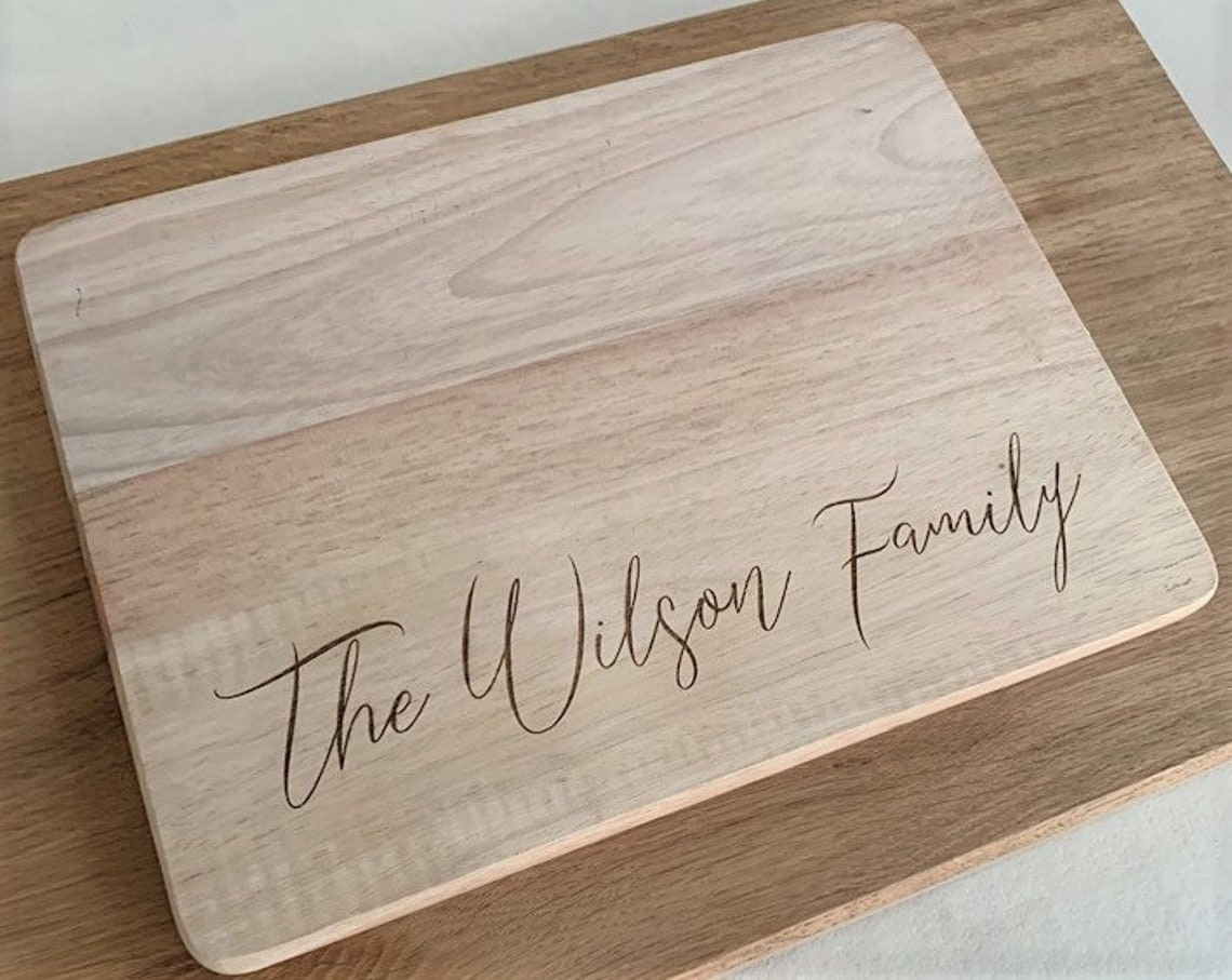Chopping Board Personalised Bespoke Engraved Wooden | Etsy