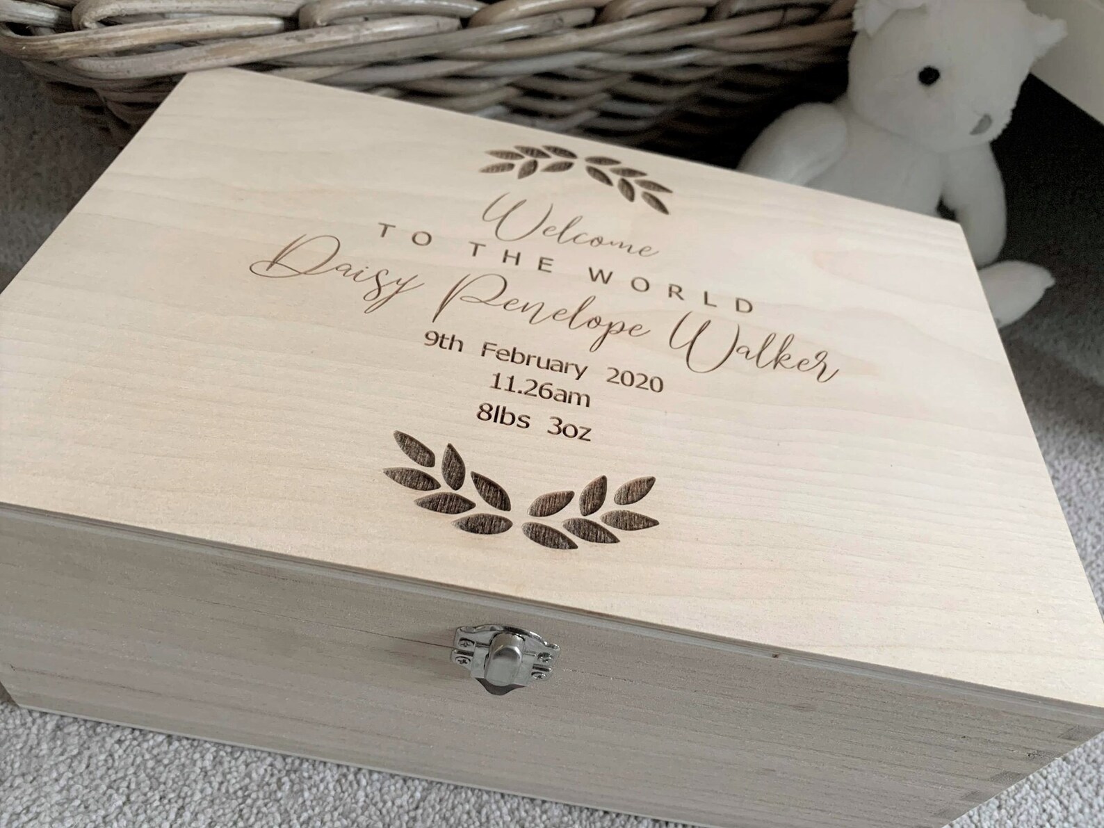 Baby Memory Box Keepsake Box Newborn Baby Memories | Etsy UK