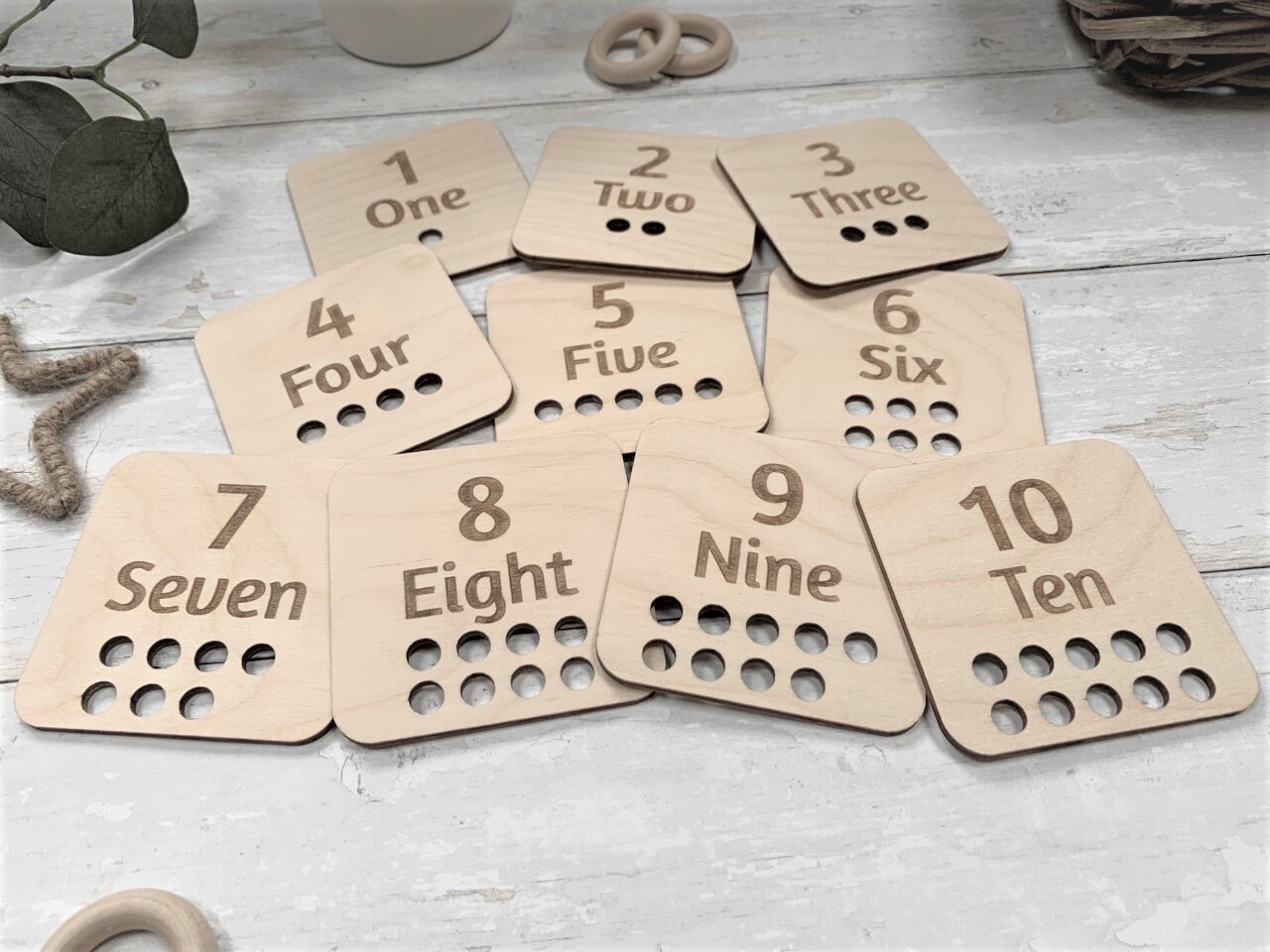 Children's Number Cards First Numbers Pre School - Etsy UK